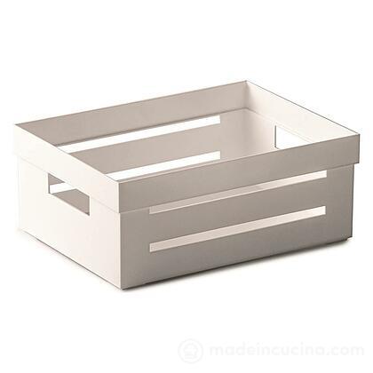 Cassetta multiuso impilabile Storage Box bianco Dimensione 20x15x8,5 ...